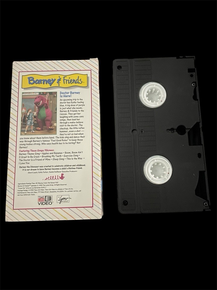 Barney & Friends Doctor Barney Is Here! VHS Vintage 1992 Not Rated 30 ...