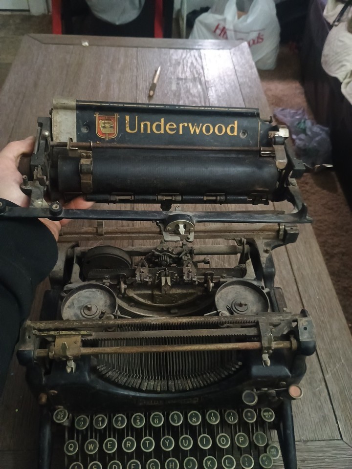 Antique Underwood No 5 Standard Typewriter Early 1900s Works 2468951-5 ...