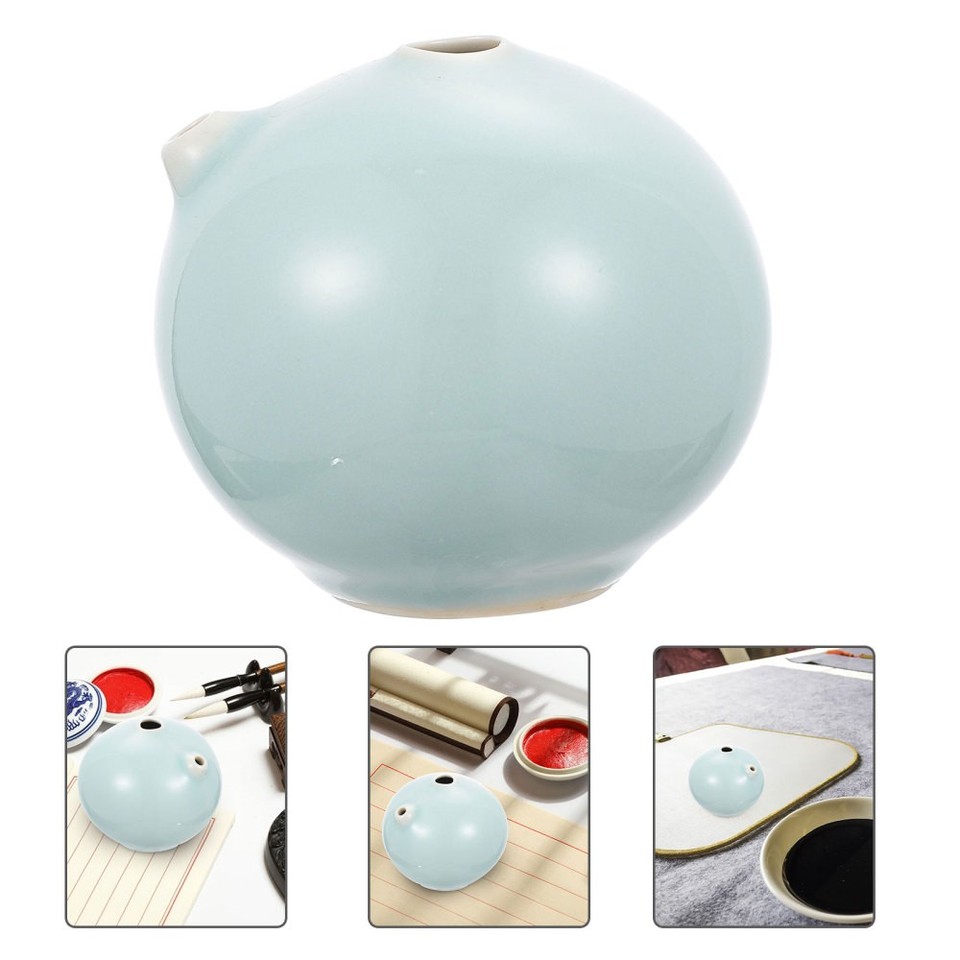 Porcelain Water Dropper Japanese Ink Sticks Calligraphy Pot Chinese ...