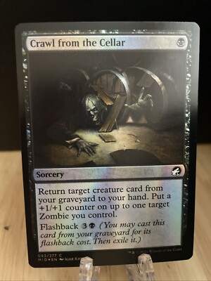 MTG Crawl from the Cellar FOIL #093/277 Innistrad: Midnight Hunt Common ...