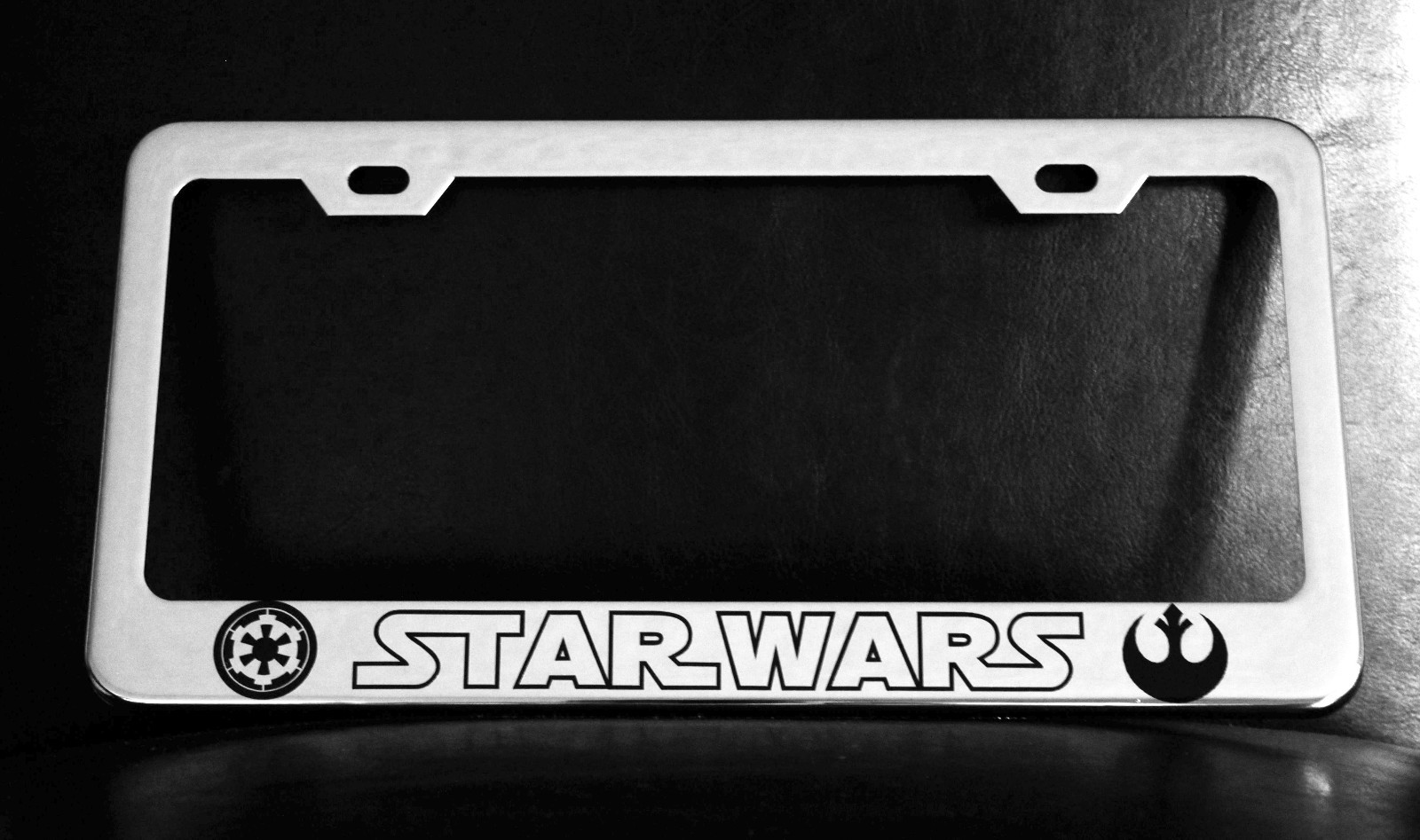 STAR WARS IMPERIAL REBELLION License Plate Frame - Chrome Plated Metal ...