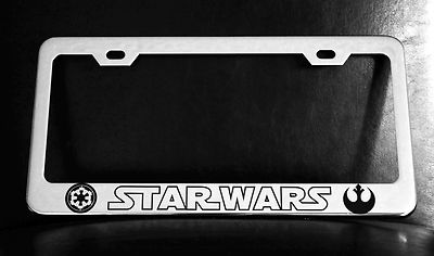 STAR WARS IMPERIAL REBELLION License Plate Frame - Chrome Plated Metal ...