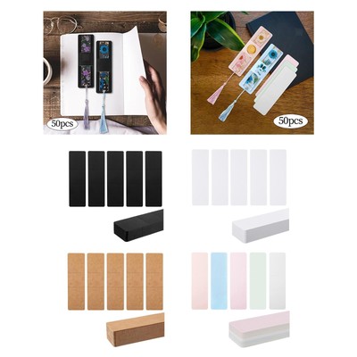 50Pcs Bookmark Sleeves Display Crafting Bookmark Holder Bookmark Covers ...