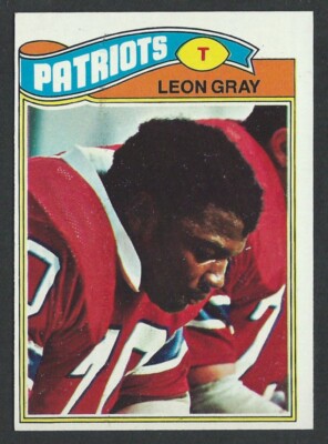 1977 Topps #188 LEON GRAY New England Patriots ROOKIE - CREASE FREE ...
