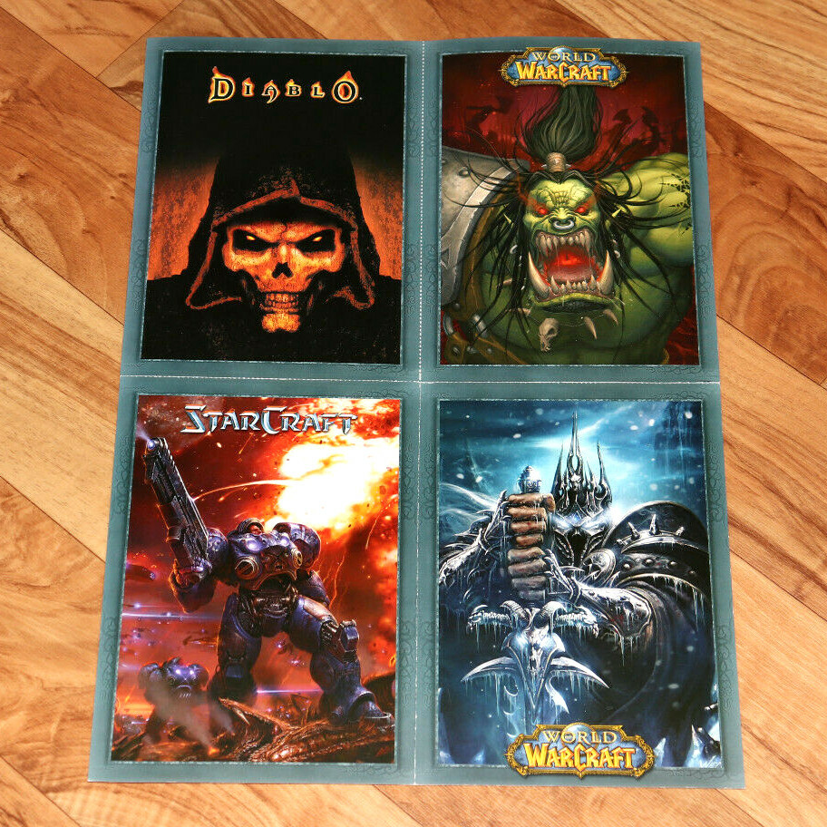Starcraft Diablo WOW 2008 Paris Blizzard Postcard Post Card Set ...