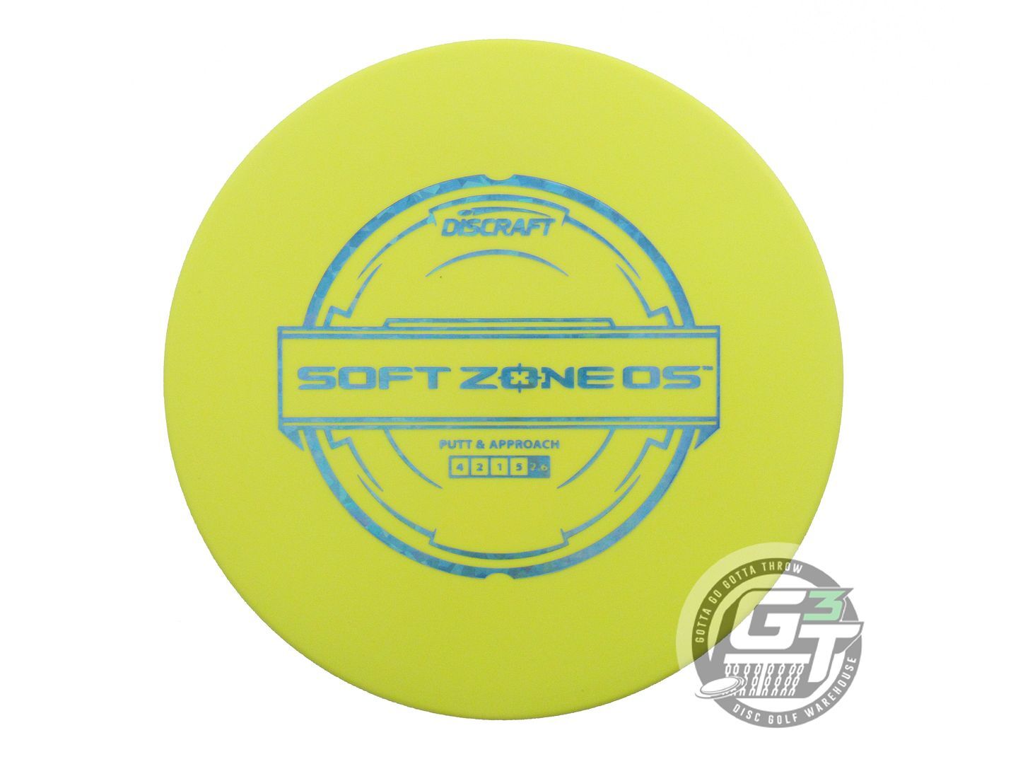 NEW Discraft Putter Line Soft Zone OS 173-174g Yellow Teal Shatter Golf Disc | eBay