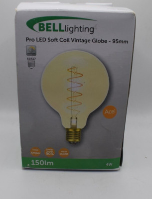 BELL 60019 4 watt BC-B22mm Dimmable Vintage Soft Coil GLS LED Light ...