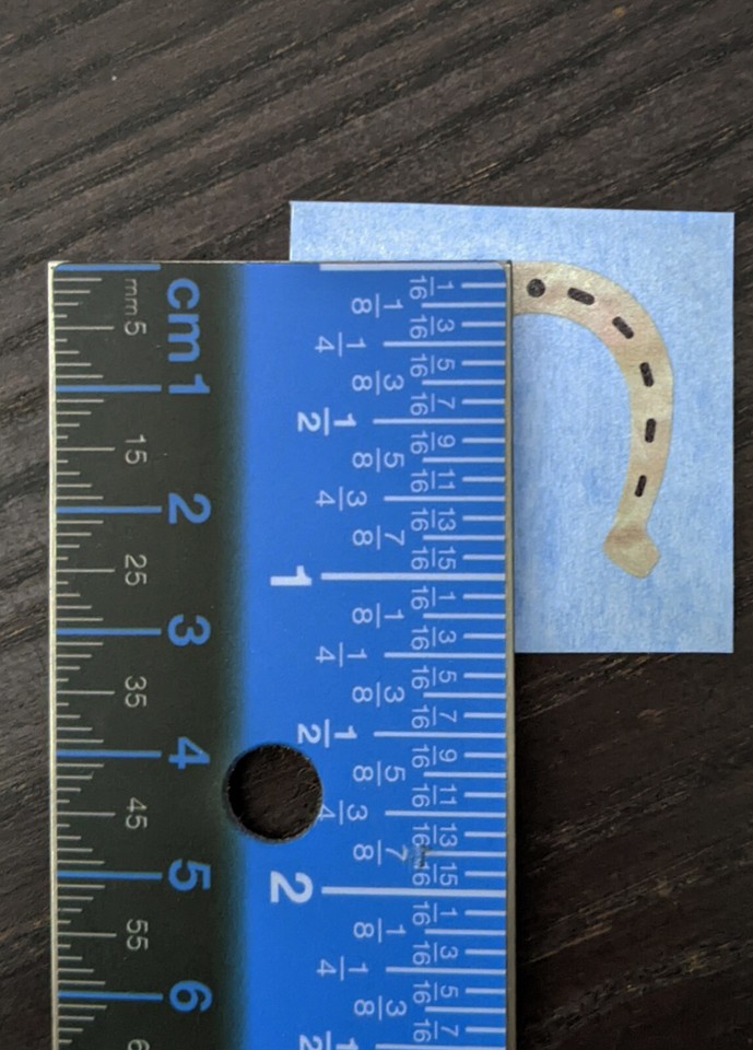 Real Horse Shoe Headstock Logo Aged Sticker Vinyl Decal for ANY Guitar ...