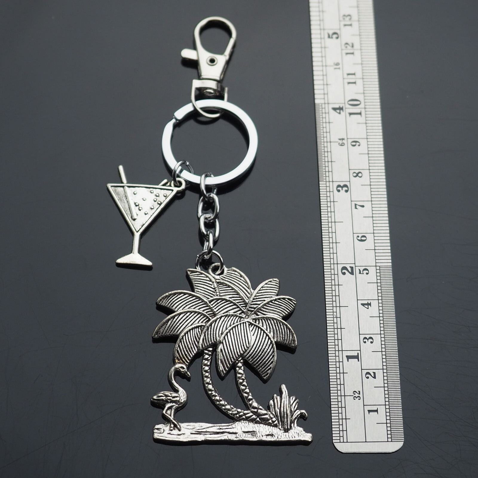 Tropical Vacation Martini Cocktail Drink Palm Tree Beach Themed ...