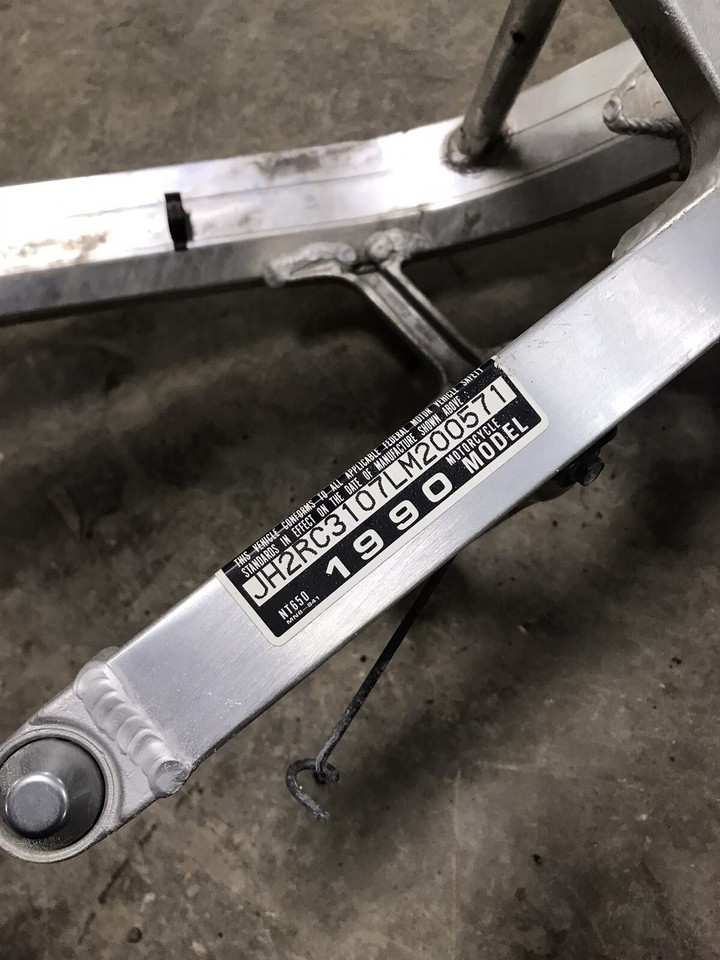 1990 Honda NT650 NT 650 Hawk GT Frame Chassis | OE | Japan