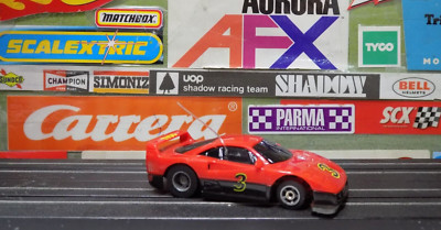 TYCO TCR, #3 FERRARI F-40 With TCR NARROW CHASSIS, HO SLOT CAR, #6464 ...