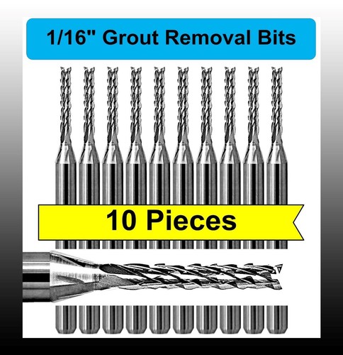 1/16" Grout Removal Bits Tool for Fine Grout Lines Dremel & Rotozip ...
