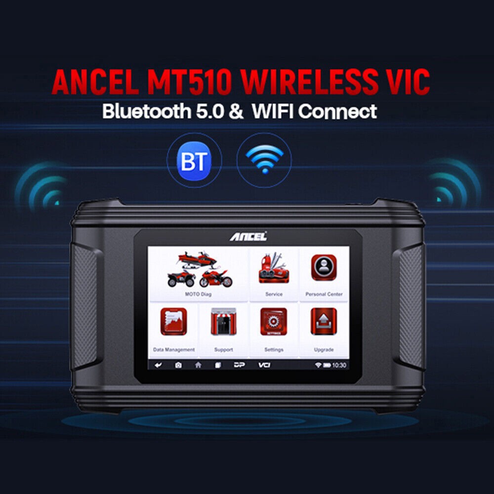 ANCEL MT510 Motorcycle OBD2 Scanner Diagnostic Tool Full System Fit for ...