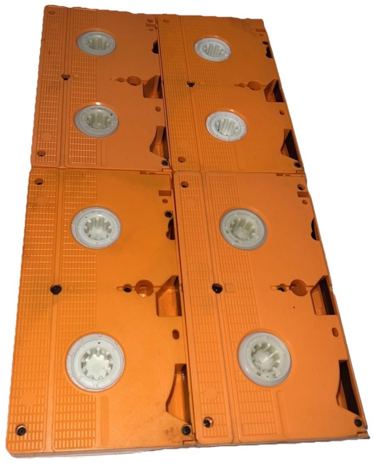 Nickelodeon Lot of 4 VHS Orange Tapes Loose Ren & Stimpy Rugrats ...