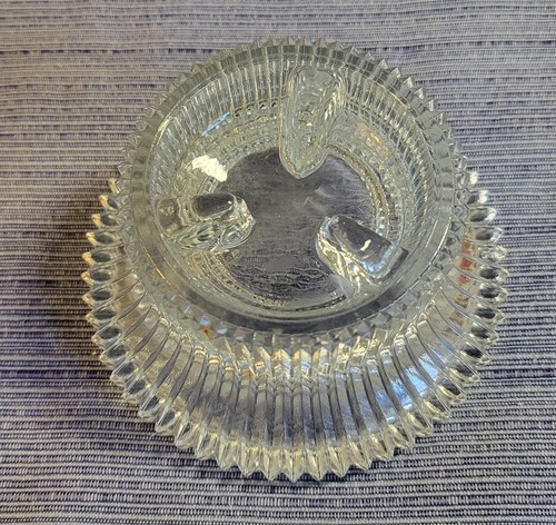 Indiana Glass Reflections Crystal Diamond Point Candle Holder ...