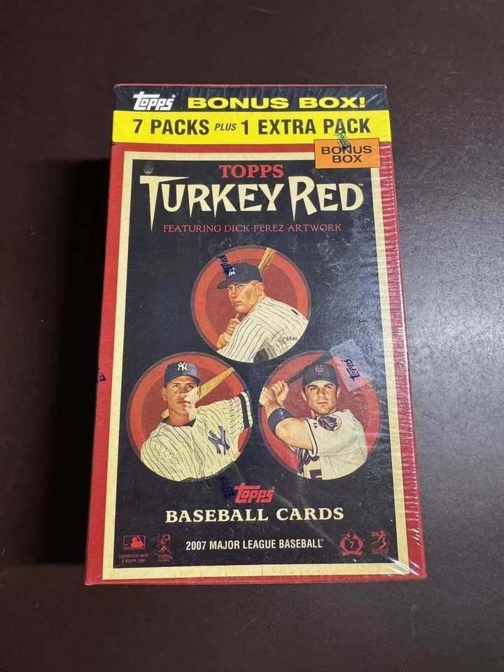 SEALED 2007 Topps Turkey Red Major League Baseball Cards Bonus Box 8 ...