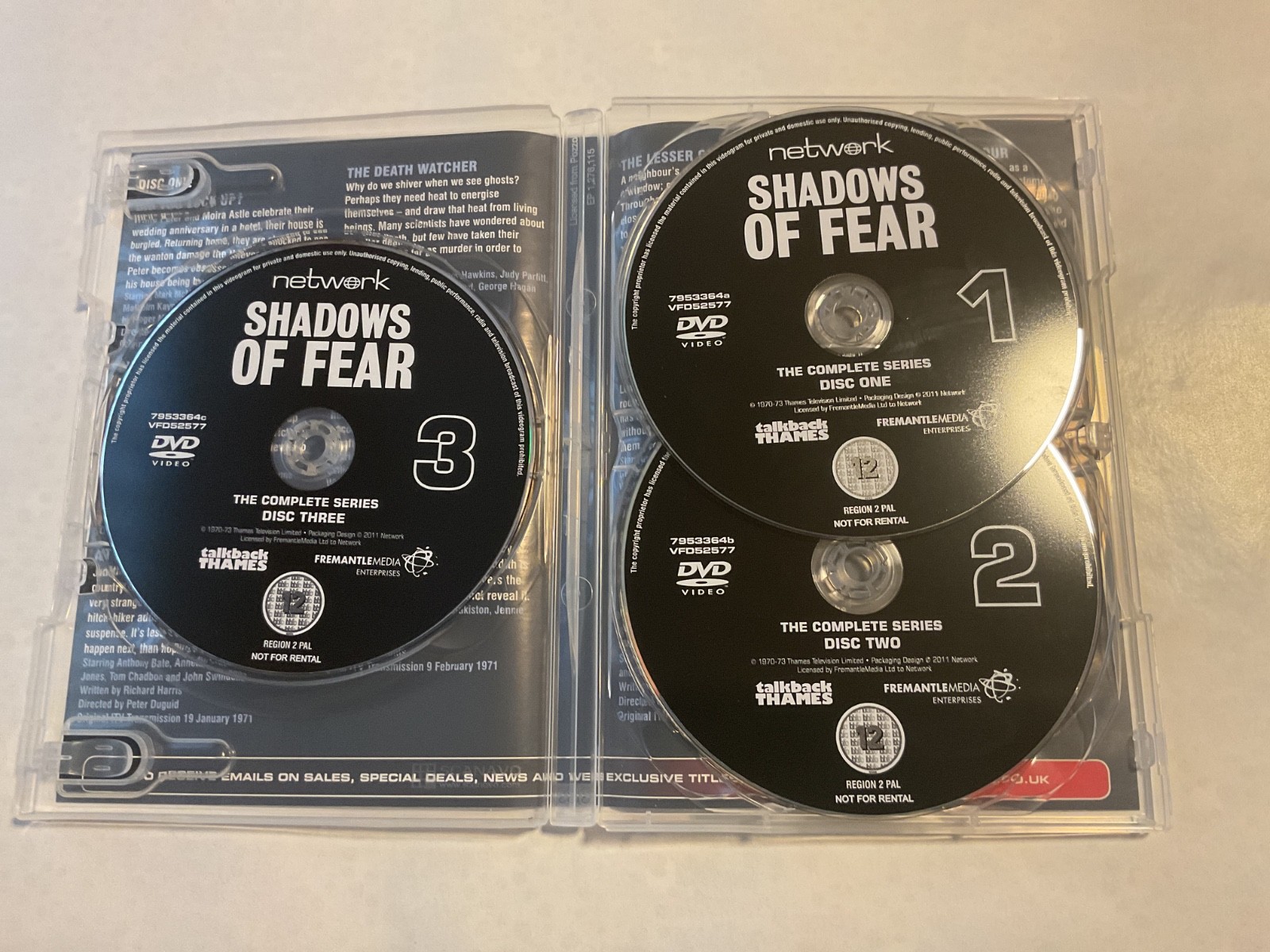 Shadows Of Fear - The Complete Series - 3 Dis DVD set. | eBay UK