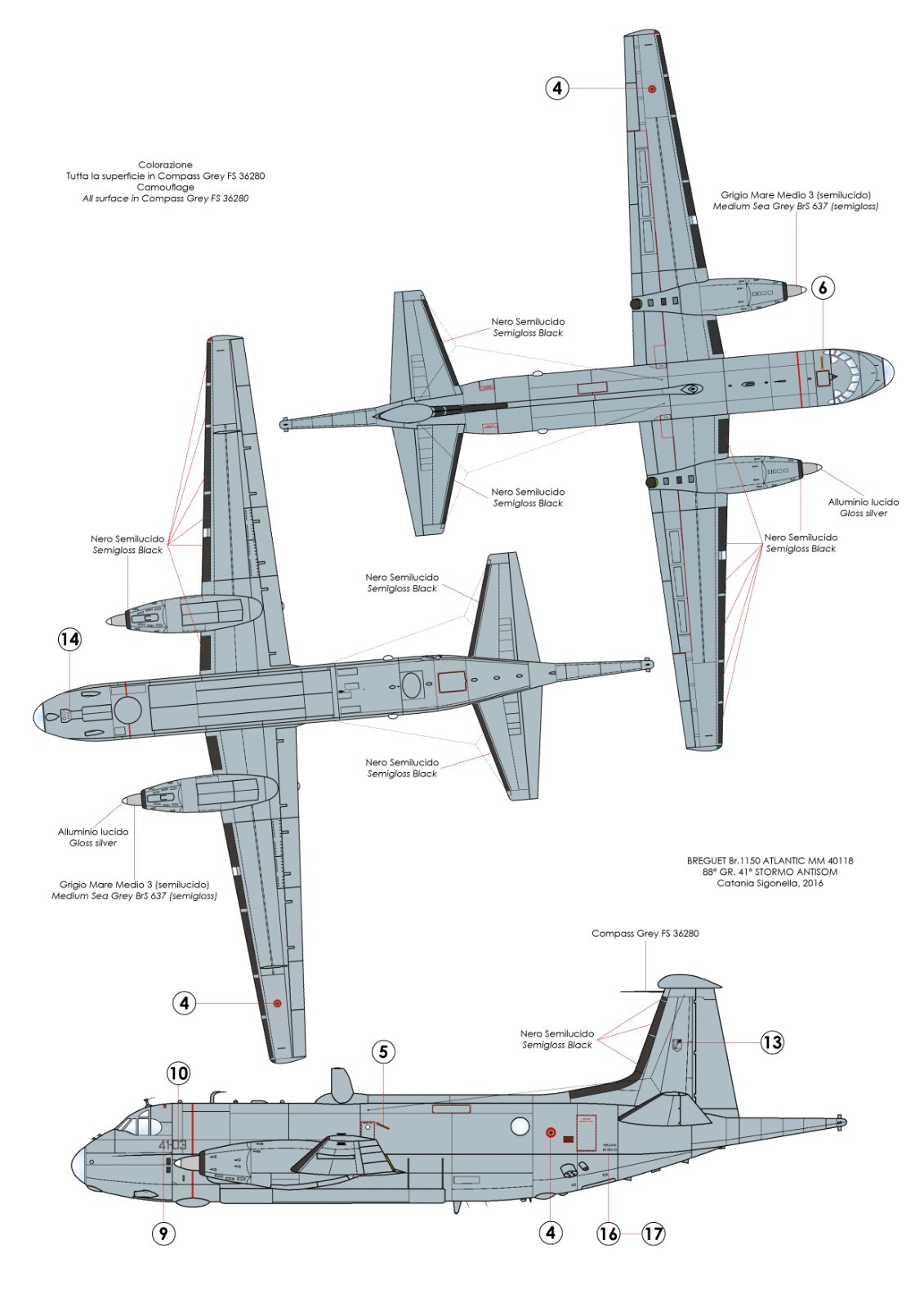 TAURO MODEL TM72/585 BREGUET Br. 1150 ATLANTIC SCALA 1:72 | eBay