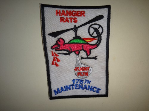 Vietnam War US Army 175th Maintenance FLIGHT PLATOON "HANGER RATS ...