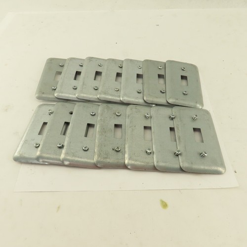 Appleton 1 Gang Electrical Switch Toggle Metal Cover 2" x 4" Lot Of 14 ...
