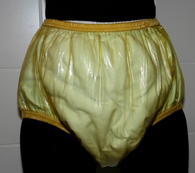 Rubber-PVC Adult Baby Euroflex Incontinence Diaper Pants Yellow ...