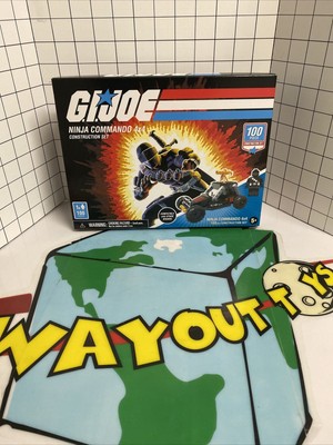 G.I.JOE CONSTRUCTION SET: NINJA COMMANDO 4x4 with SNAKE EYES MINI-FIG ...