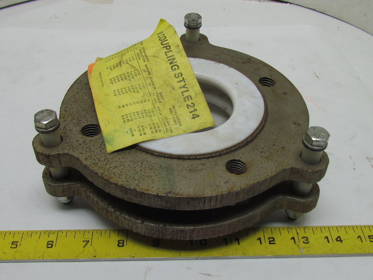 Garlock Style 214 Gylon PTFE Flexable Expansion Coupling 3" ANSI ...