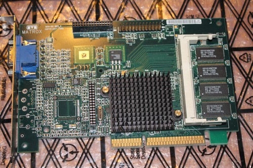 Matrox G200 8MB SDRAM AGP Grafikkarte GPU Erweiterbar Expandable G2 ...
