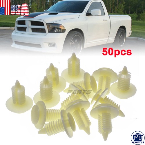 50Pcs Door Panel Clips Fasteners 6503709 For Chrysler Dodge Ram Pickup ...