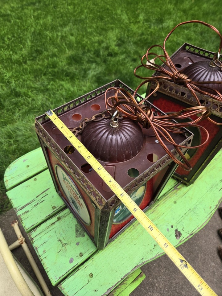 Vintage Original Lot Of 2 Pabst Blue Ribbon Beer Rotating Motion Sign ...