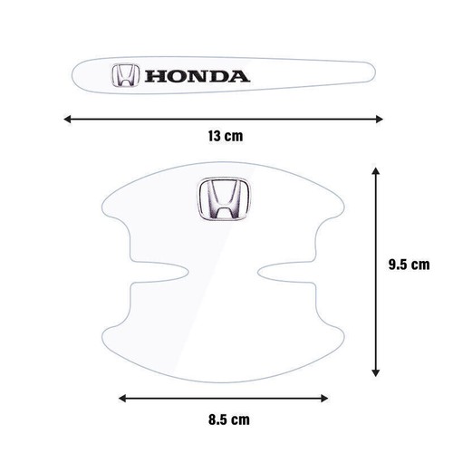 For Honda 8pcs Invisible Car Door Handle Scratches Sticker Protector ...