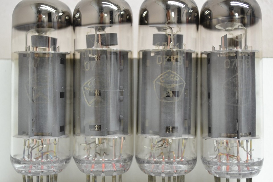 4pcs New 6P14P Matched Quad Gold Grid tube EL84 6BQ5 7189 NOS | eBay