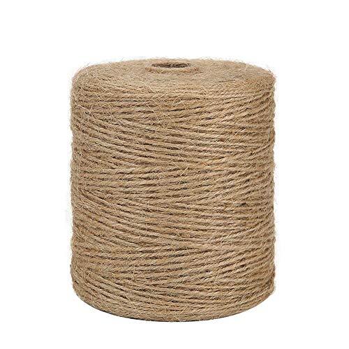 Natural Jute Twine, 984 Feet 2mm Jute Garden Twine, Brown Twine String ...