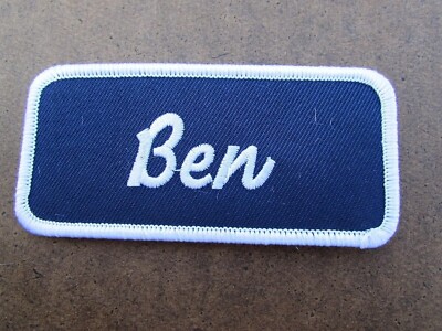Name Ben Patch Embroidered uniform patch New | eBay