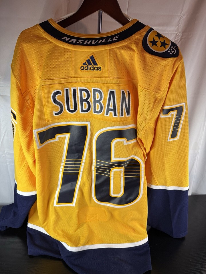 Nashville Predators Subban Jersey Signed By P.K. Subban And Tanner ...