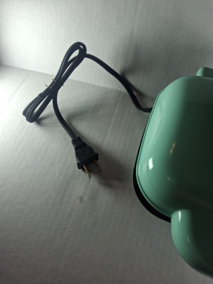 DASH Mini Waffle Maker SQUARE Non-Stick Easy Clean AQUA TURQUOISE BLUE ...