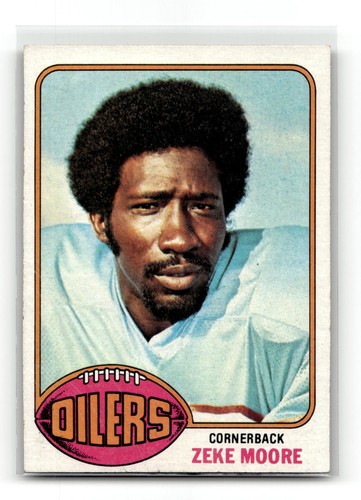 1976 Topps Football Card #82 Zeke Moore Houston Oilers | eBay