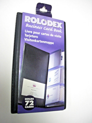 Rolodex Business Card Book Holds 72 Cards for Travel or Work! NEW! MAKE ...
