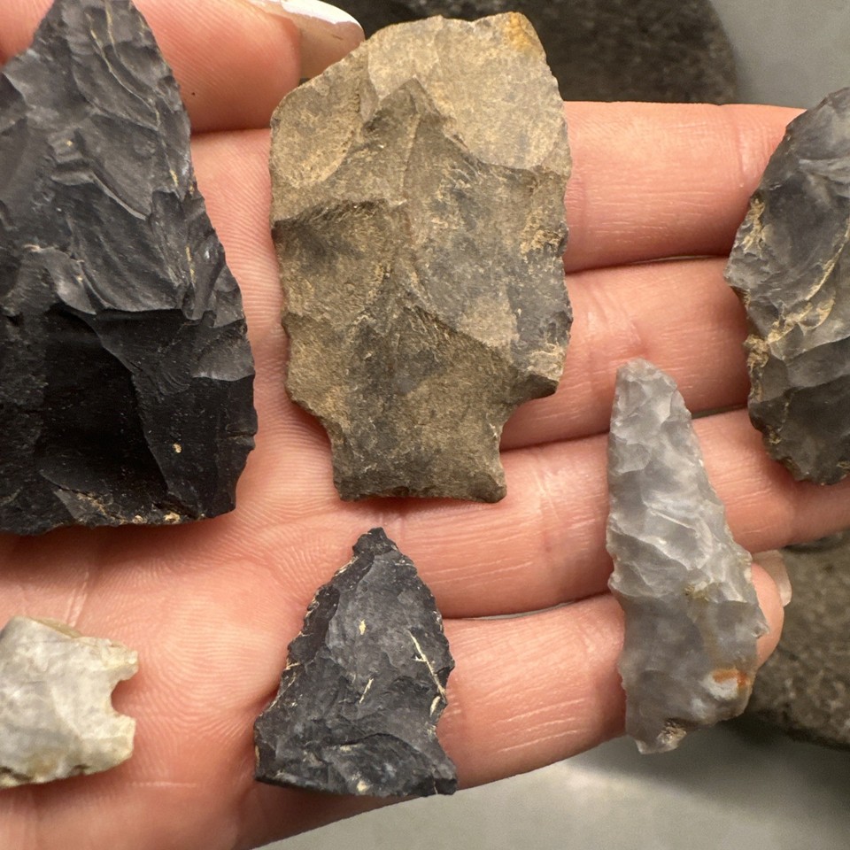 MLC 550 (7) Archaic To Adena Arrowheads Old Ohio Artifacts | eBay