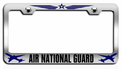 AIR NATIONAL GUARD Aviation Steel License Plate Frame. CAN PERSONALIZE ...
