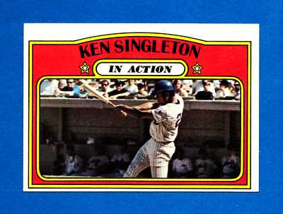1972 TOPPS #426 KEN SINGLETON NEW YORK METS IN ACTION CARD -- NR MINT ...