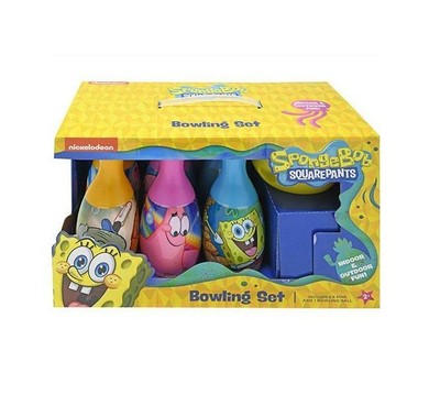 SpongeBob Squarepants Bowling Set Toy Game Kids Birthday Gift Toy 6 ...