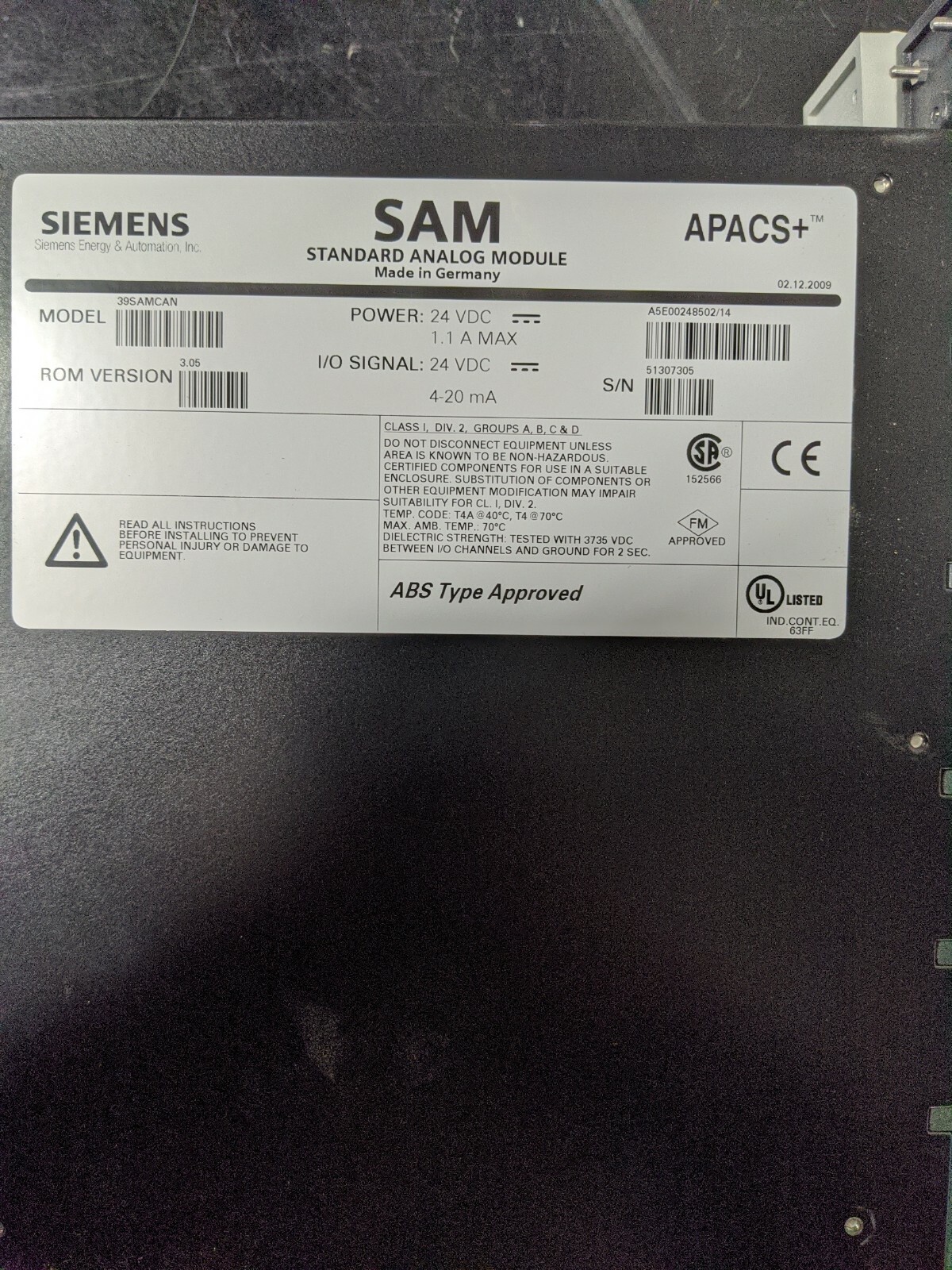 Siemens APACS+ SAM Card Used Working | eBay