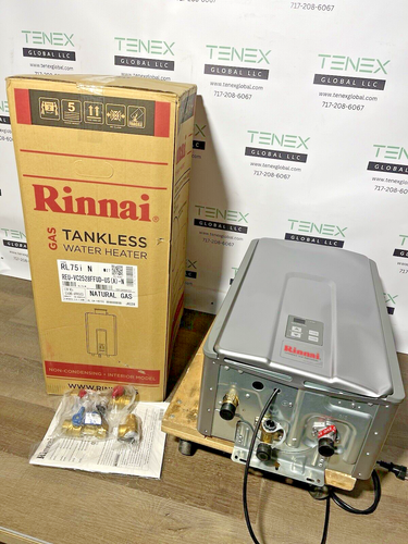 Rinnai RL75iN Indoor Tankless Water Heater Natural Gas 180K BTU (B-23 ...