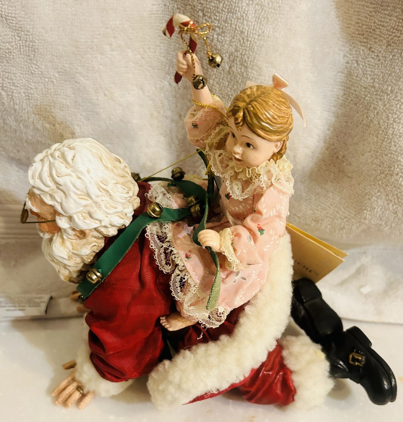 Kurt S Adler Granpa Santa Piggy Back Figurine Fabriche Marjorie ...