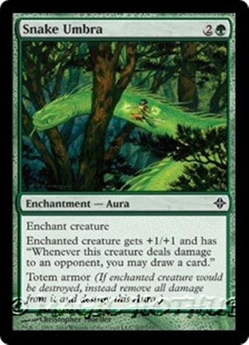 SNAKE UMBRA Rise of the Eldrazi MTG Green Enchantment Aura Com | eBay