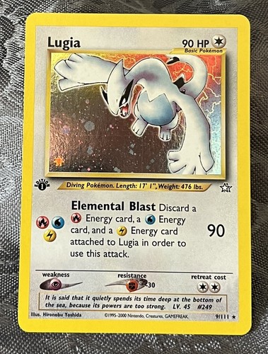 Pokémon TCG Lugia Neo Genesis 9 Holo 1st Edition Holo Rare | eBay