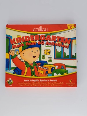 Caillou Kindergarten More Than 60 Activities, PC CD-ROM Software ...