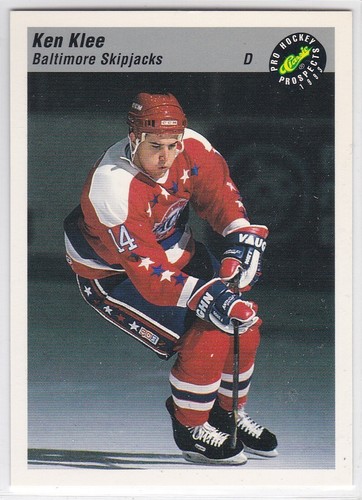 M) 1993 Pro Hockey Classic Trading Card Ken Klee #82 | eBay