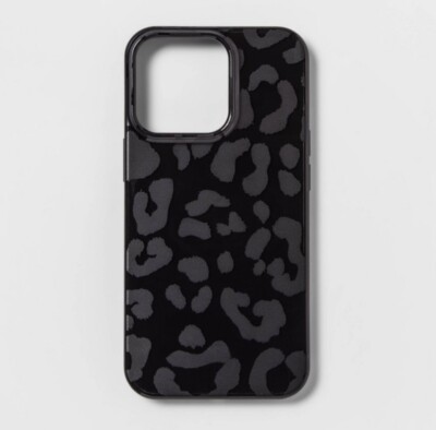 Heyday Phone Case for Apple iPhone 13 Pro - Black Leopard Print - NEW ...